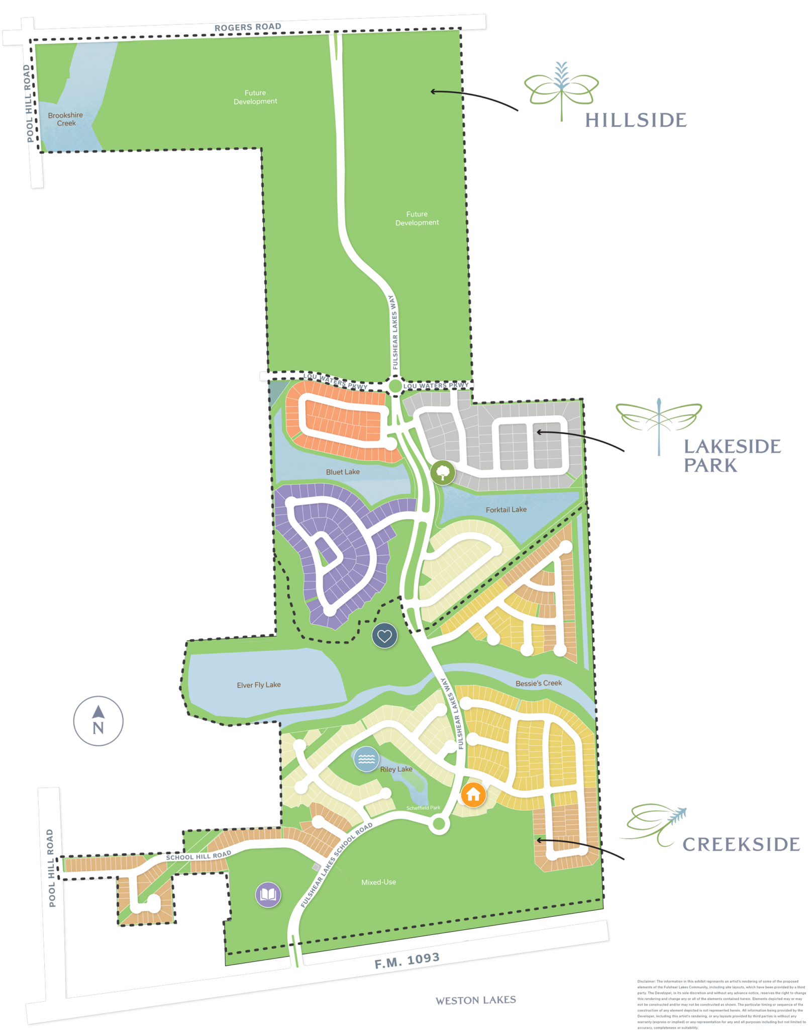 Planned Community Site Plan In Fulshear - New Home Community Site Plan ...